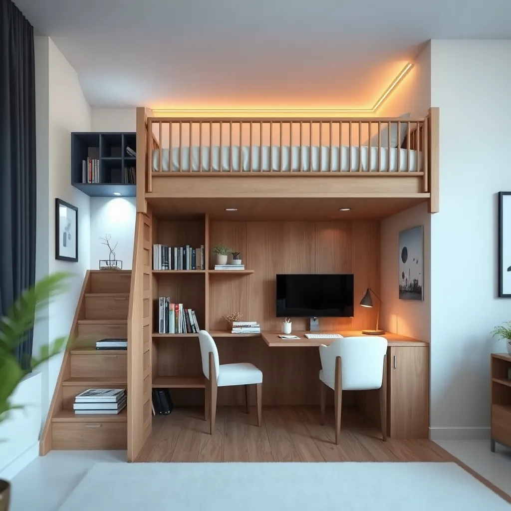 Exploring Tall Loft Beds with Stairs: Style Meets Utility
